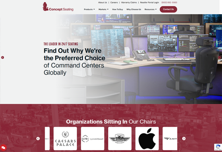 Concept Seating Launches New Website
